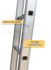 Ladder Hub - Aluminium Single Pole Ladder - 9 Rungs (WSP-10)