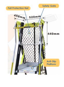 Ladder Hub - Fiberglass Step Platform Ladder 3 Steps (PL-SFY03-008)